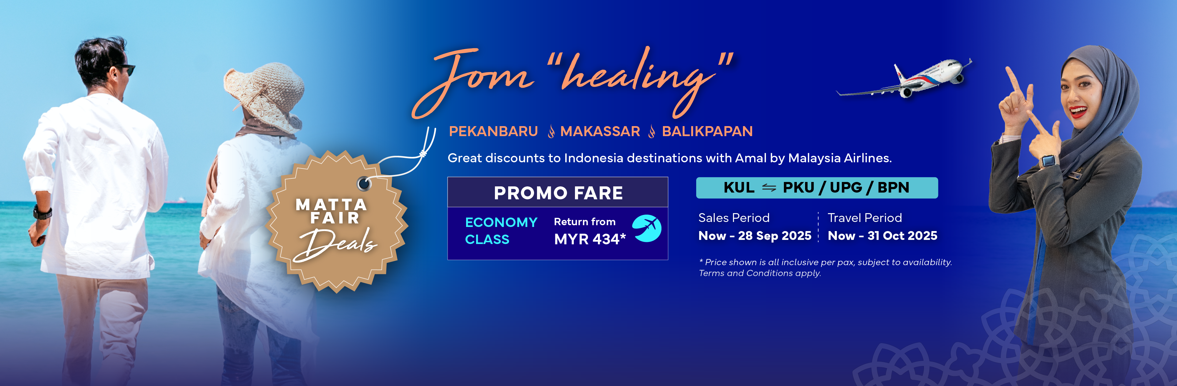 Jom Healing Flight to Makassar, Balikpapan, and Pekanbaru August ...