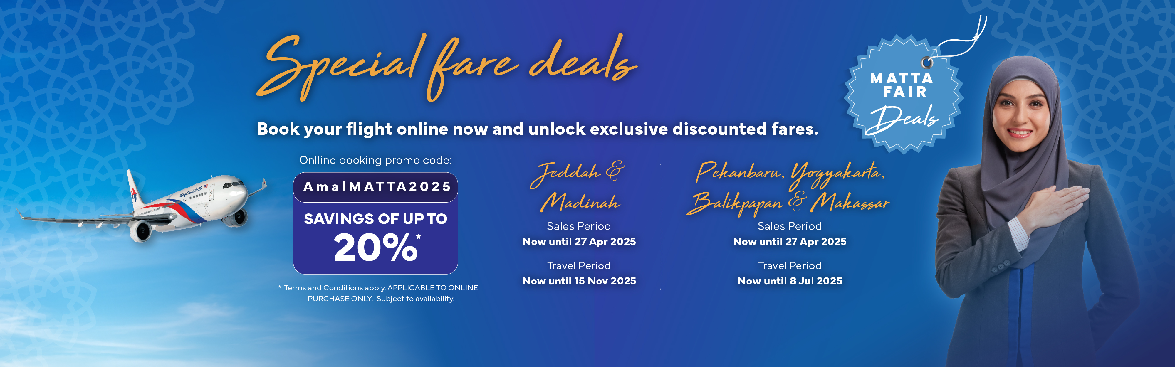 Amal by Malaysia Airlines | Book Direct Umrah Flights with the Best Service and Fares